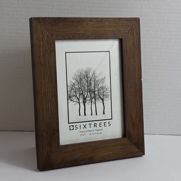 Sixtrees | Accents | Doulton Brushed Wood Walnut 5x7 Photo Picture ...